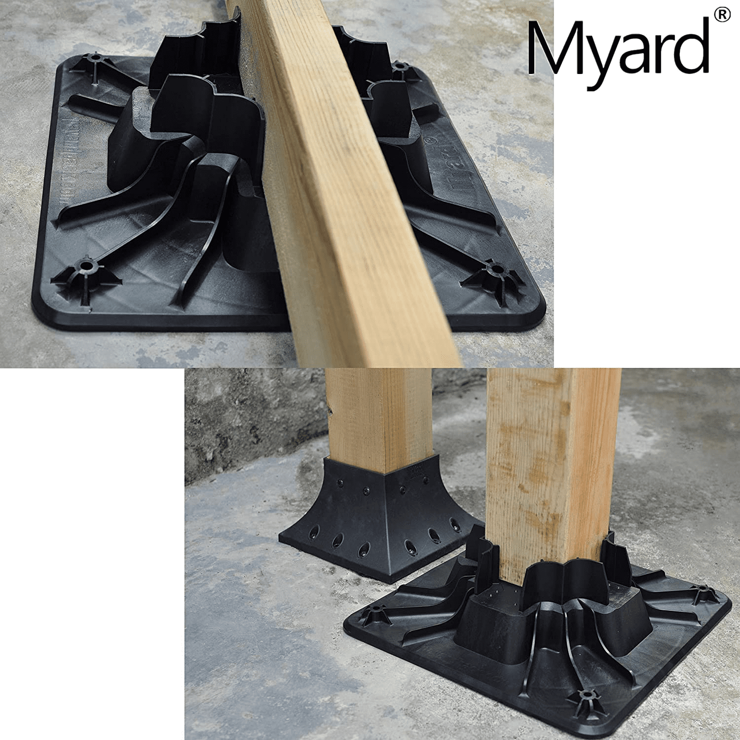 Buy Myard PNP116060 6X6 (Actual 5.5X5.5) Inches Post Base Cover Skirt ...