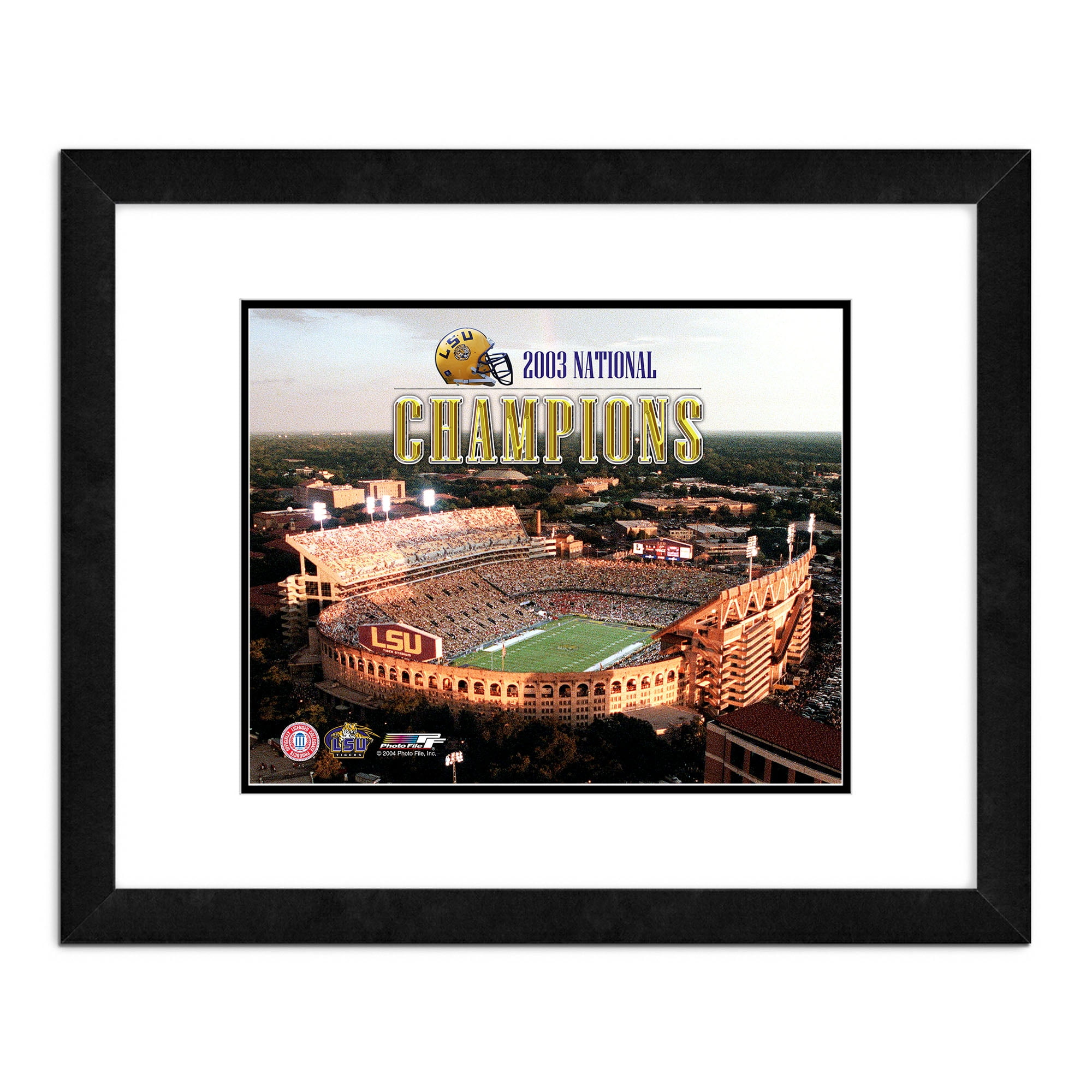Tiger Stadium - LSU 2003 National Champions 18"x22" Matted and Framed ...