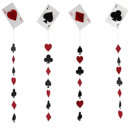 Club Playing Card Paper Garland Decoration | Walmart Canada