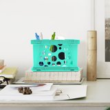 Storex Mini Crate, Teal, 12-Pack - Walmart.com