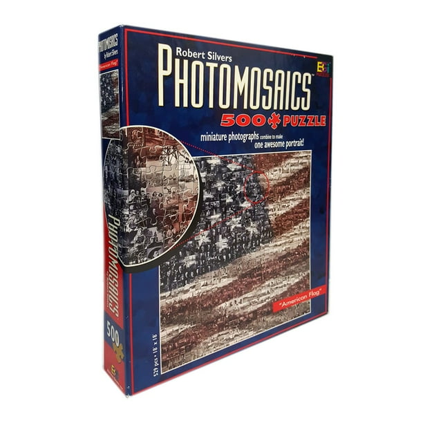 Photomosaics Jigsaw Puzzle - American Flag - Walmart.com