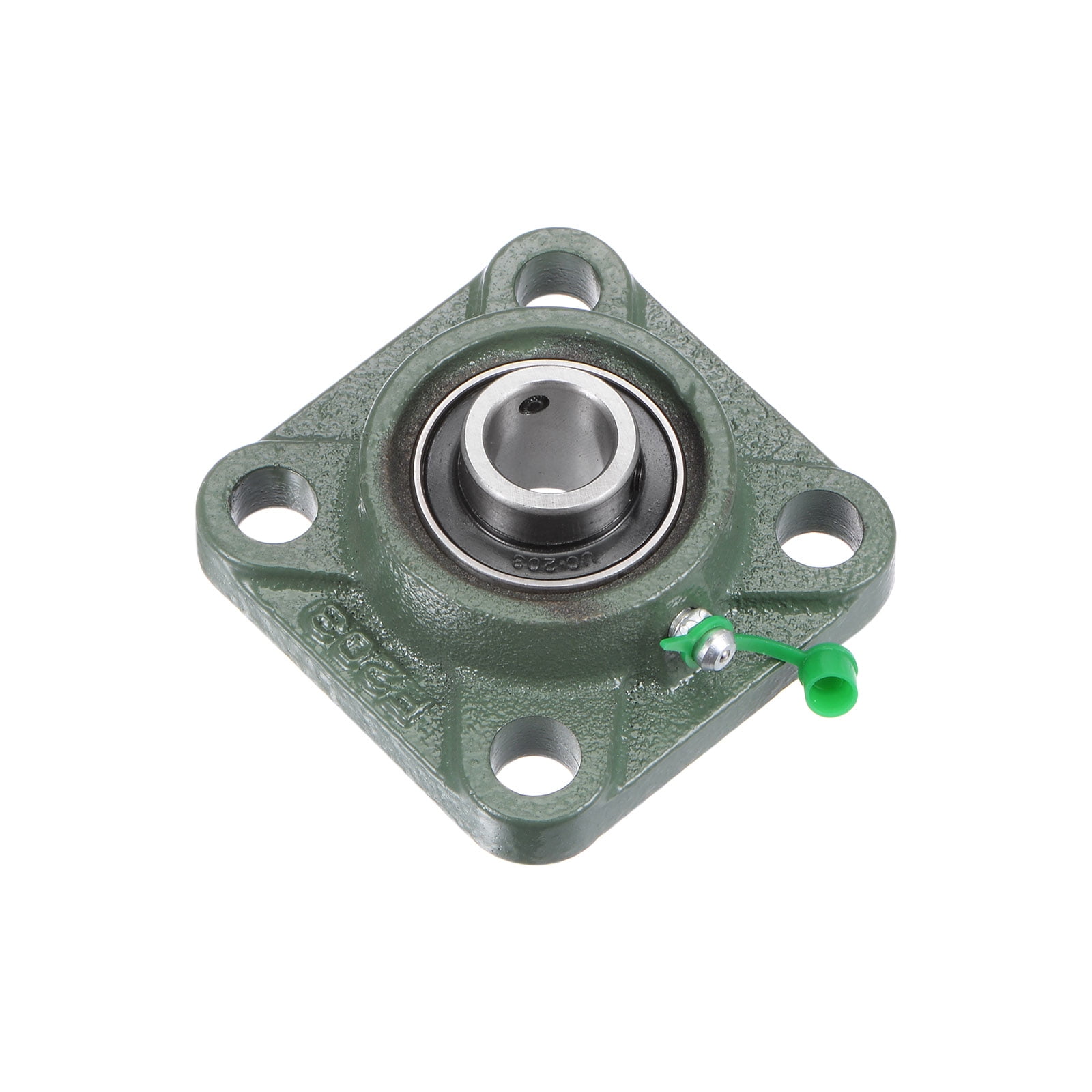 Uxcell UCF203 Flange Block Bearings 17mm Bore Cast Iron Bearing Unit ...