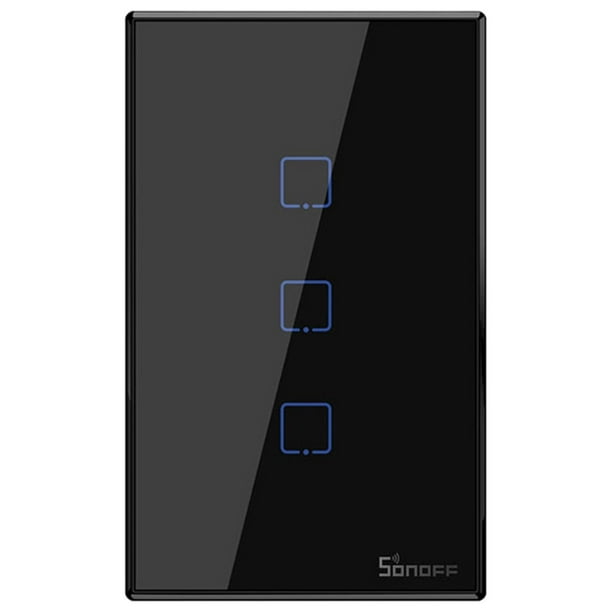 SONOFF T3US3C-TX 3 Gang Smart WiFi Wall Light Switch 433Mhz RF Remote ...