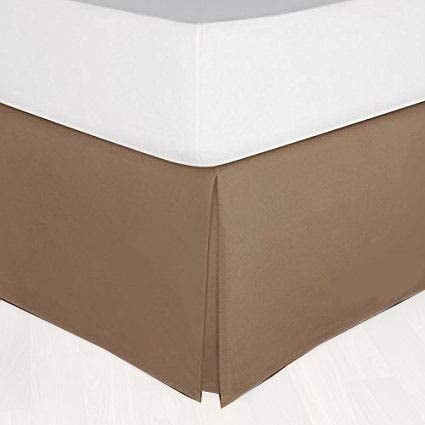 16-Inch Drop Queen/XL Queen/Cal Queen Size 60" x 84"Taupe Solid Bed ...