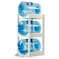 Bottle Buddy 3-Tier Storage System with Floor Protector, White, Plastic ...