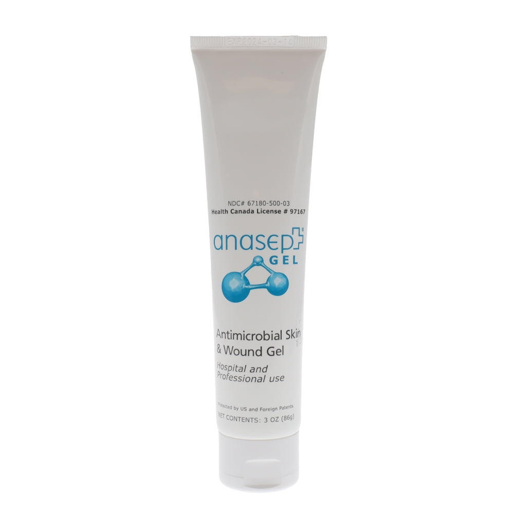 Anasept Antimicrobial Skin & Wound Gel 3 oz. Tube - Walmart.com