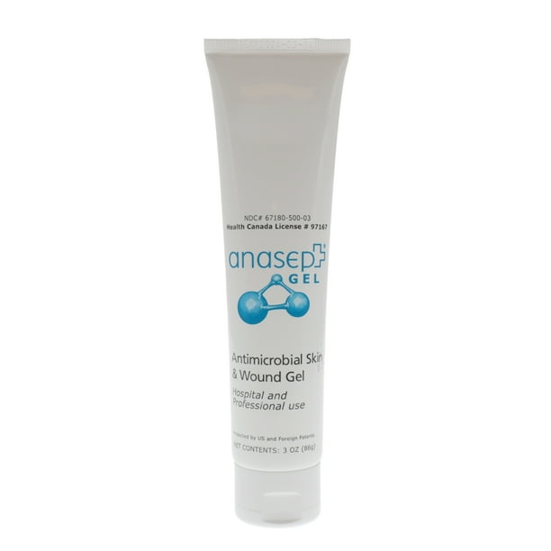 Anasept Antimicrobial Skin & Wound Gel 3 oz. Tube - Walmart.com