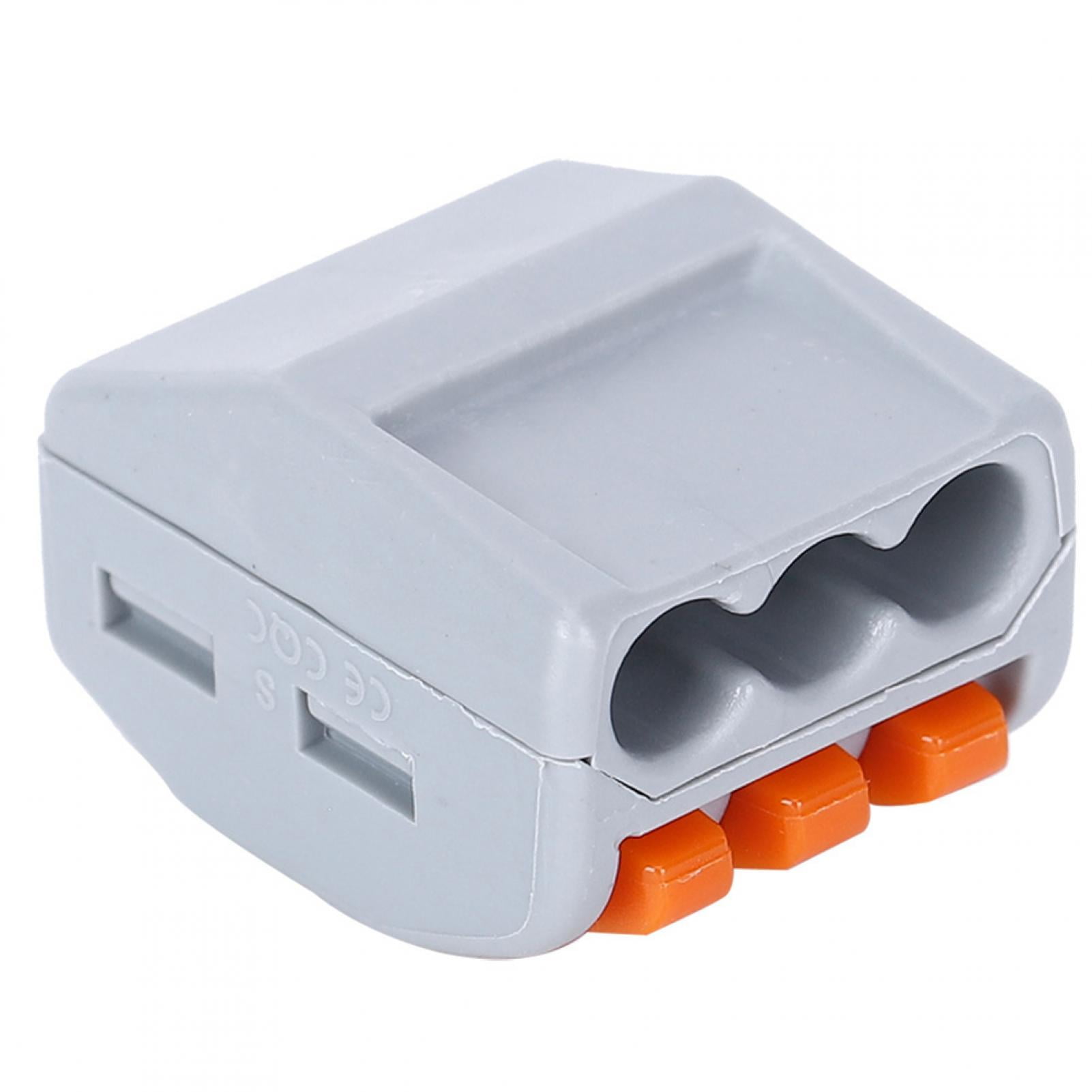 Conector de cableado compacto de 3 vías de 10 piezas, conector de ...