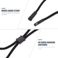 UPGRATOR 5pcs Black Eyeglasses Strap Slip Glasses Chain for Secure ...