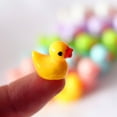 100 Pieces Mini Resin Duck, Colorful Tiny Ducks Miniature Figures for ...