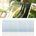 50 Pcs Pointed Round Flat Paint Brushes Art Supplies Watercolor ...