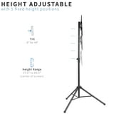 "VIVO Portable Screen Mount, Black Tripod Stand, Height Adjustable for ...