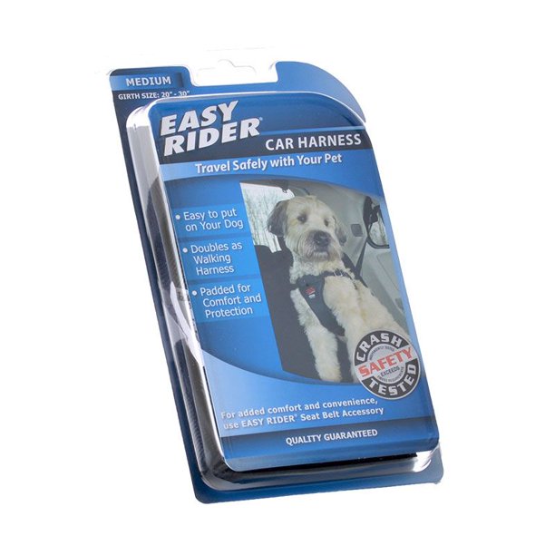 Coastal Pet Easy Rider Car Harness - Black Medium (Girth Size 20-30 ...