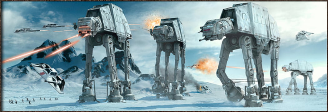 Star Wars: Episode V - Framed Door Movie Poster (The Battle Of Hoth ...