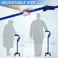 KingPavonini Walking Cane for Elderly Blue 4-Pronged Base Foldable ...