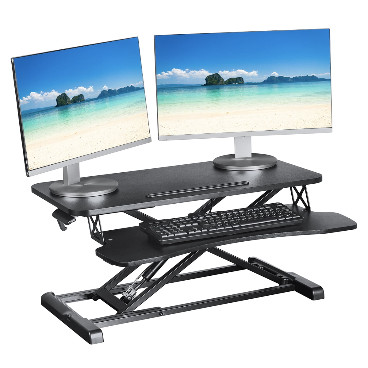 32" Height Adjustable Standing Desk Converter, Sit-Stand Desk ...