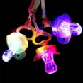 8 Pieces Led Light up Pacifier Necklace Glowing Flashing Party Favors ...