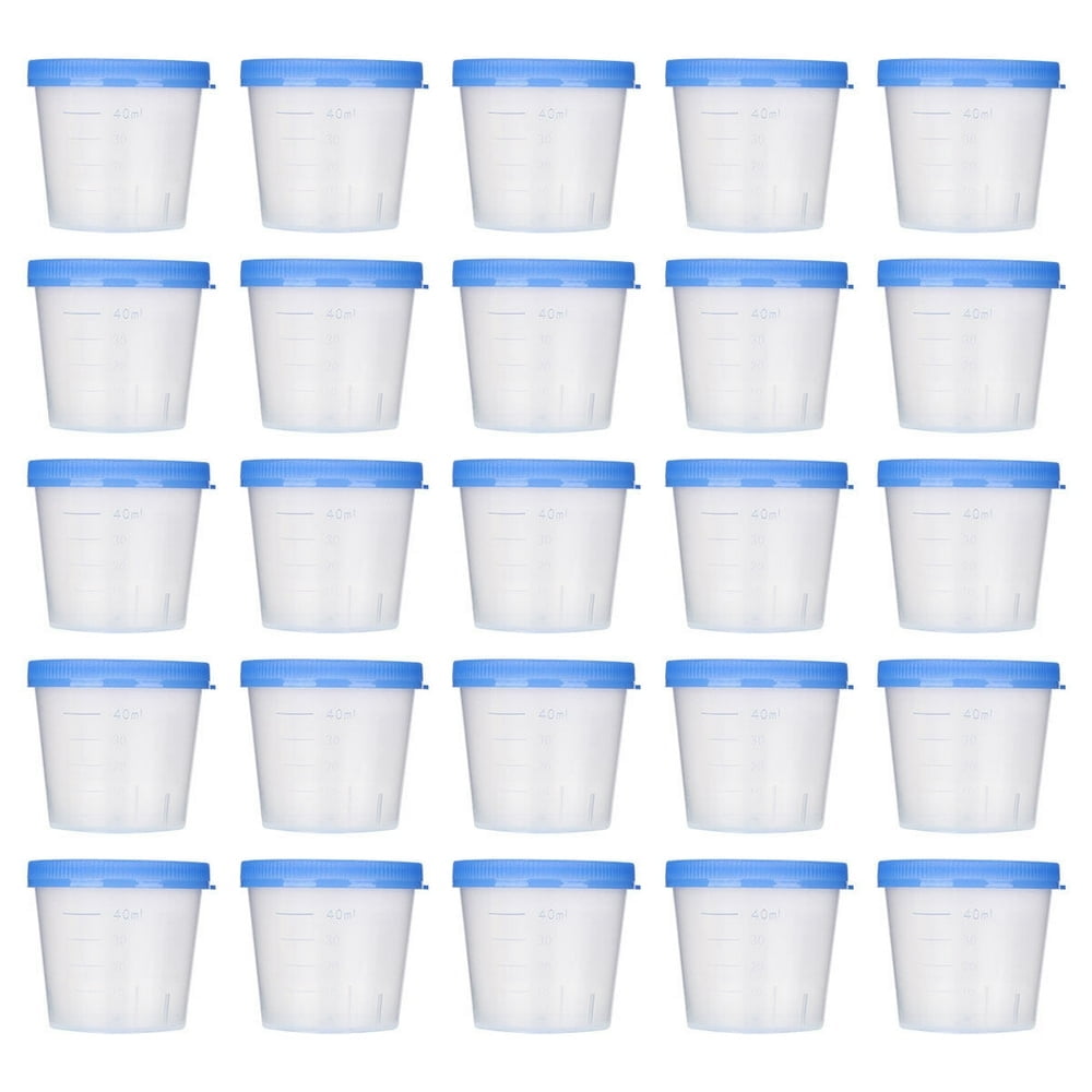 Click here for Deelleeo 50pcs 40ml Urine Cup Plastic Sterile Urin... prices