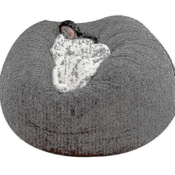 Puf Lazy Sofa Puf de piel artificial Puf (sin relleno) | Bodega Aurrera ...