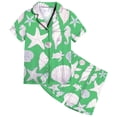 Baby Outfits Girl Marine Life Print Satin Short Sleeve Top and Shorts ...