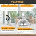 Simple Deluxe 2-Pack Clamp Lamp Light with 8.5 inch Aluminum Reflector ...