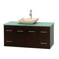 Wyndham Collection Centra 48 inch Single Bathroom Vanity in Matte White ...