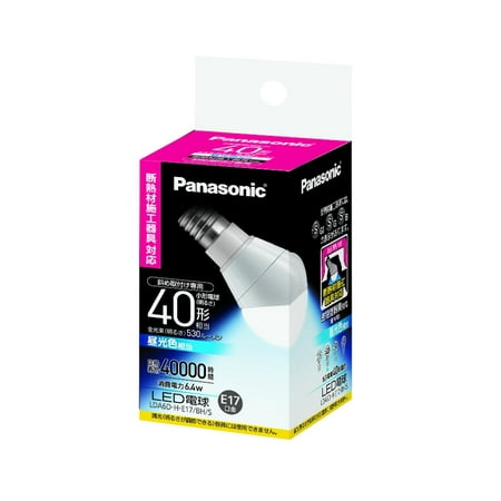 Panasonic LED Bulb, Equivalent to 40W Shape, Compatible with Sealed ...