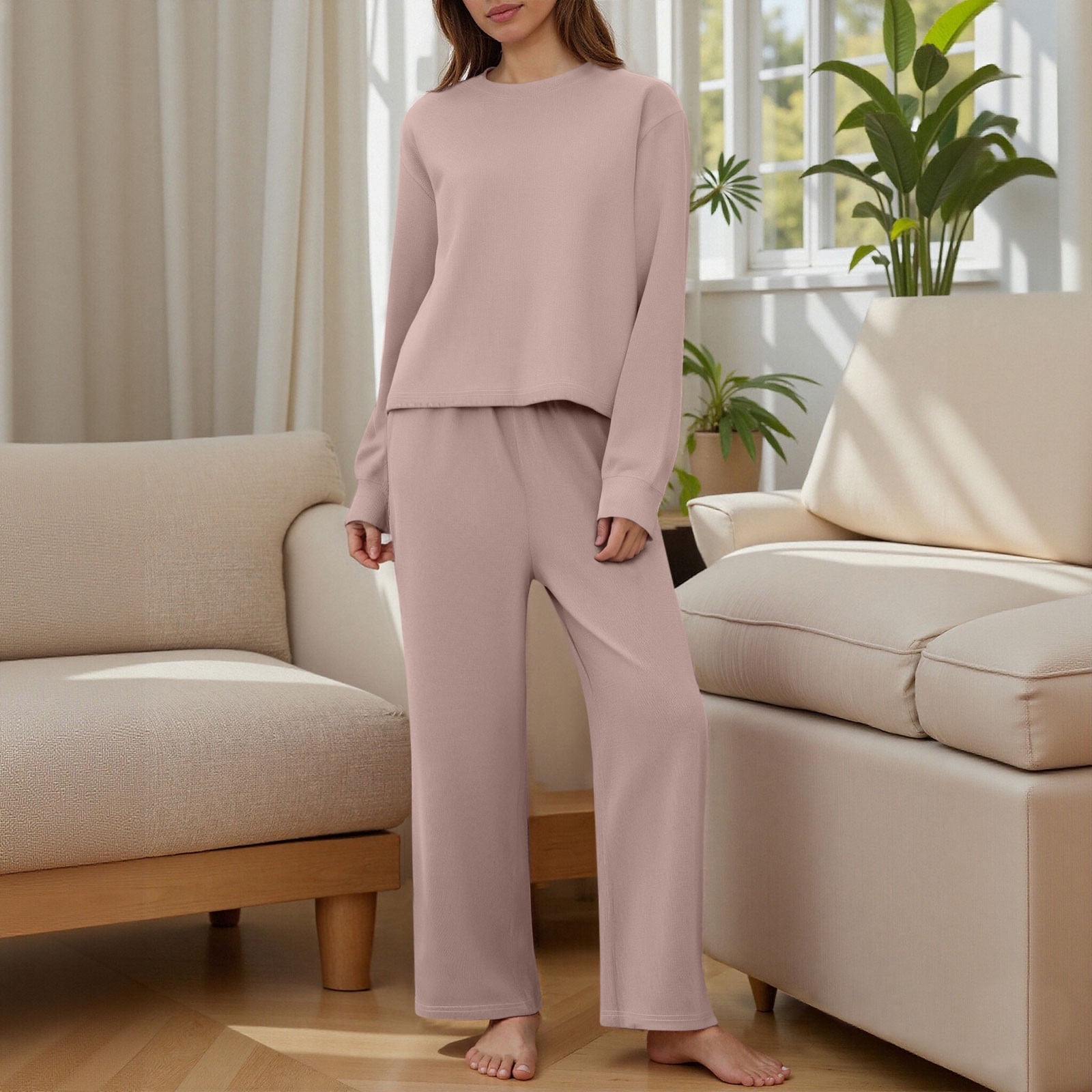 Click here for Amzcrzy Lounge Sets For Women Women Solid Color Fa... prices