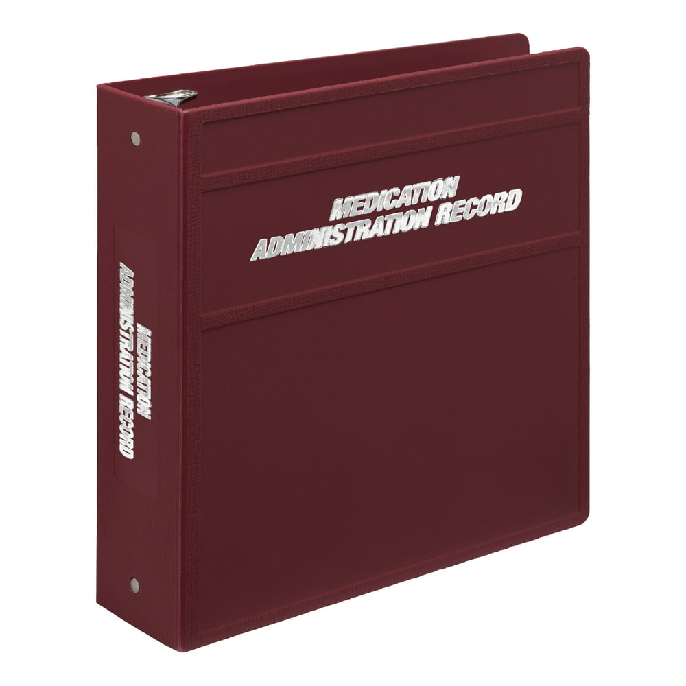 Carstens 3-Inch Heavy Duty 3-Ring Binder for Medication Administration ...