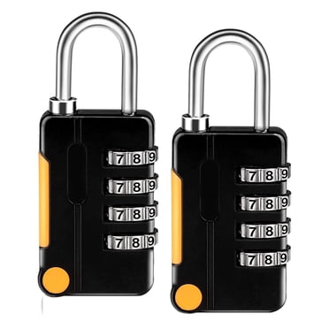 Combination Locks, AMIR Long Shackle 4 Digit Code Resettable ...