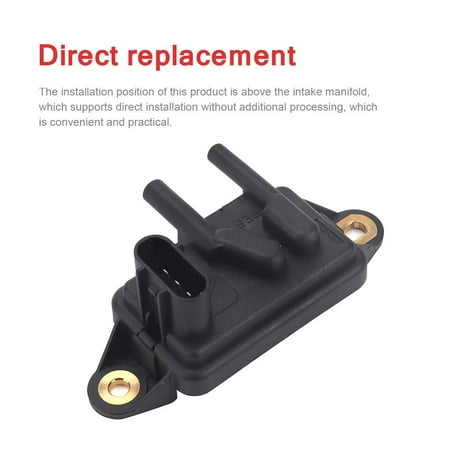 Car EGR Valve Pressure Sensor Compact Black Valve Air Intake Pressure ...