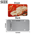 ADECORIVY Flowers Chrysanthemum Front License Plate, Floral Novelty ...
