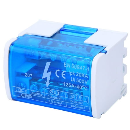 Terminal Distribution Box, Transparent Dust Cover Design Terminal Block ...