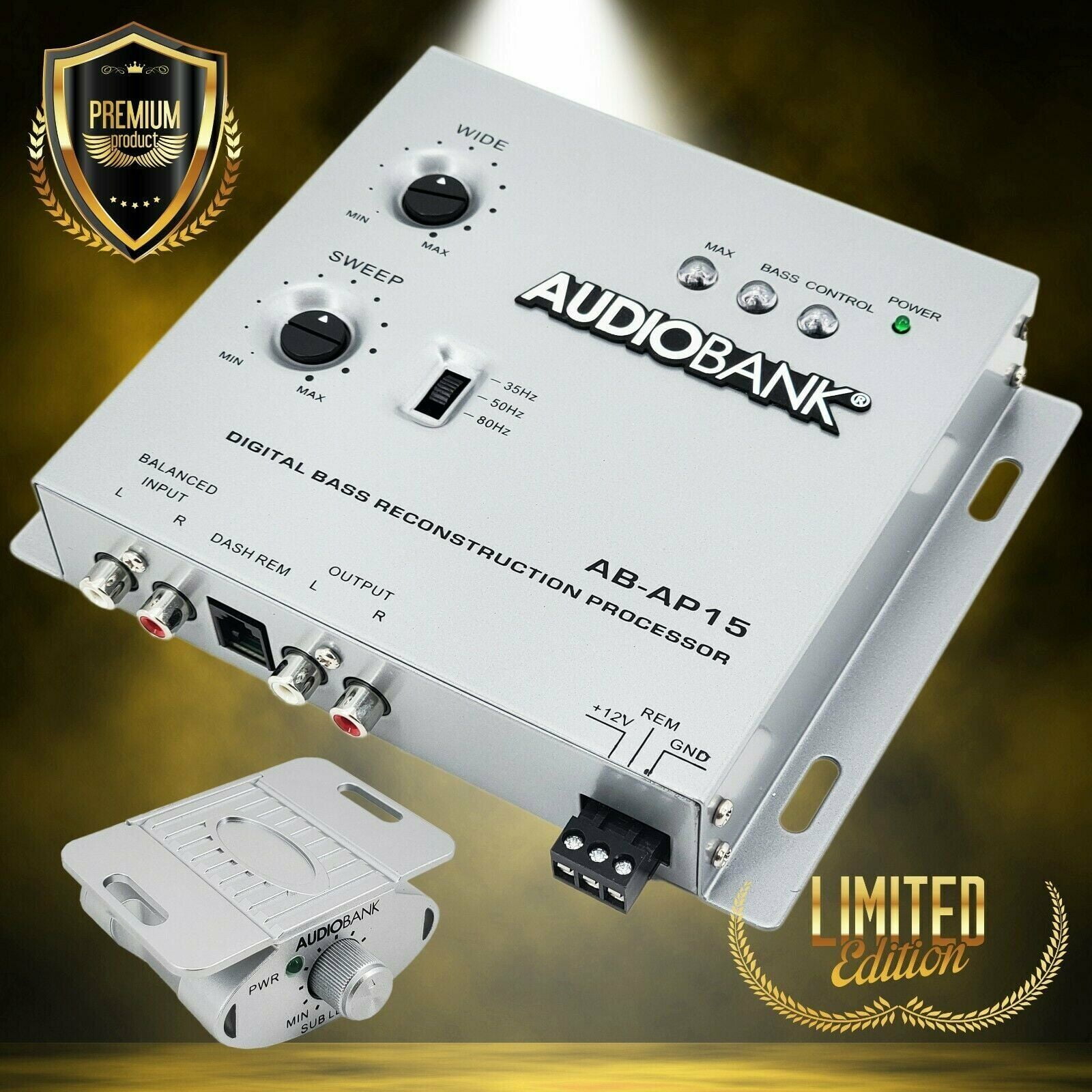Audiobank AP15 Digital Bass Processor, Crossover For Car Subwoofer ...