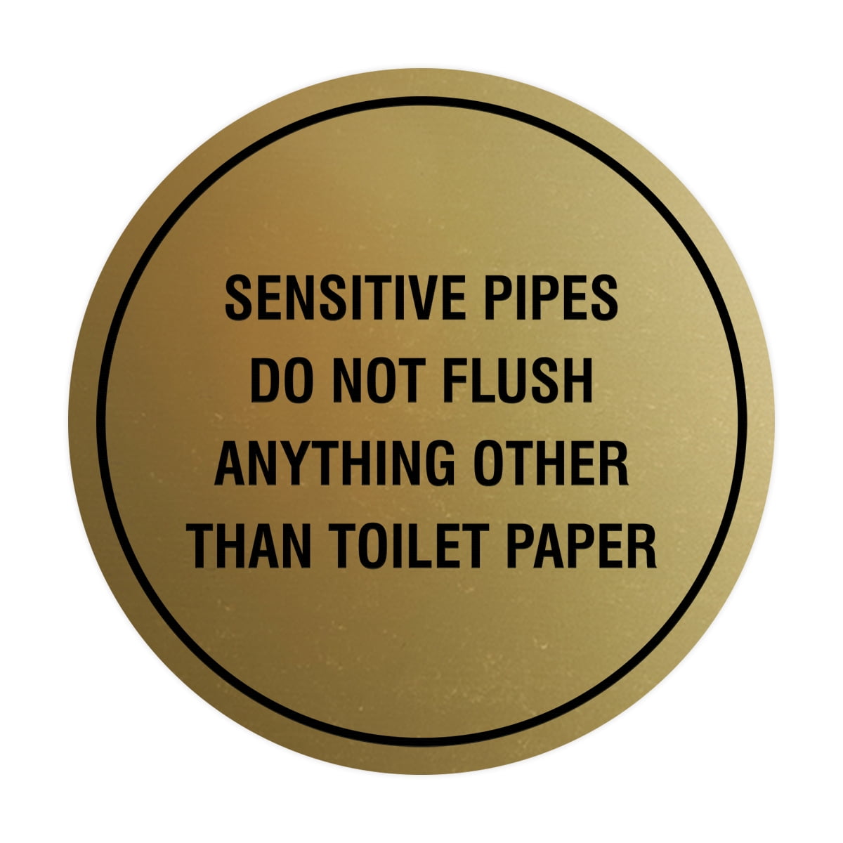Circle Sensitive Pipes Do Not Flush Anything Other Than Toilet Paper ...