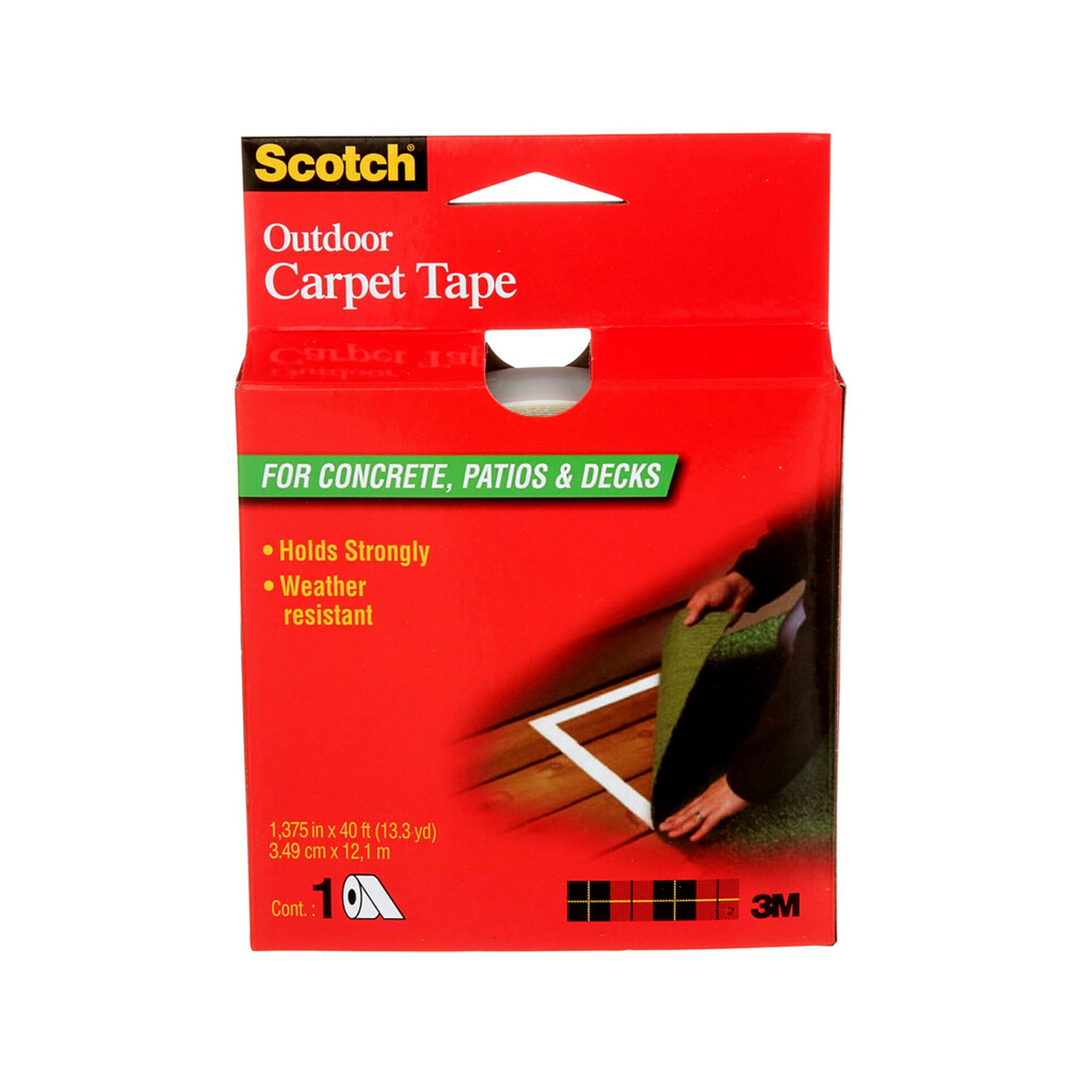 Cinta adhesiva 3M Scotch Outdoor para hormigón, patios y terrazas ...