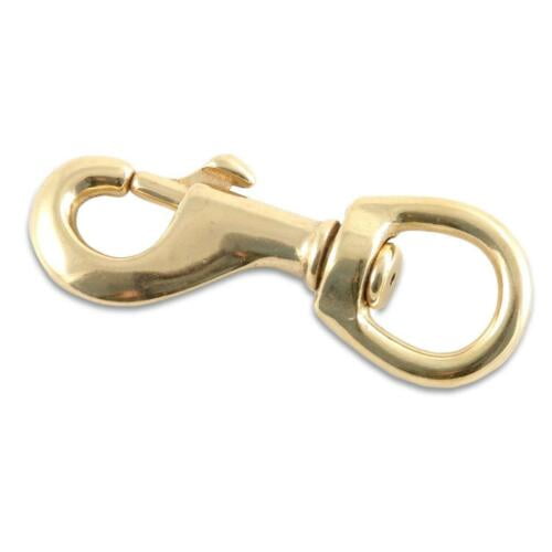 1 Brass Metal Flag Pole Clip Snaps Hook Flag Pole Attachment - Swivel ...