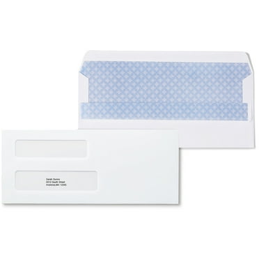 Office Depot Double-Window Envelopes, #9 (3 7/8in. x 8 7/8in.), White ...