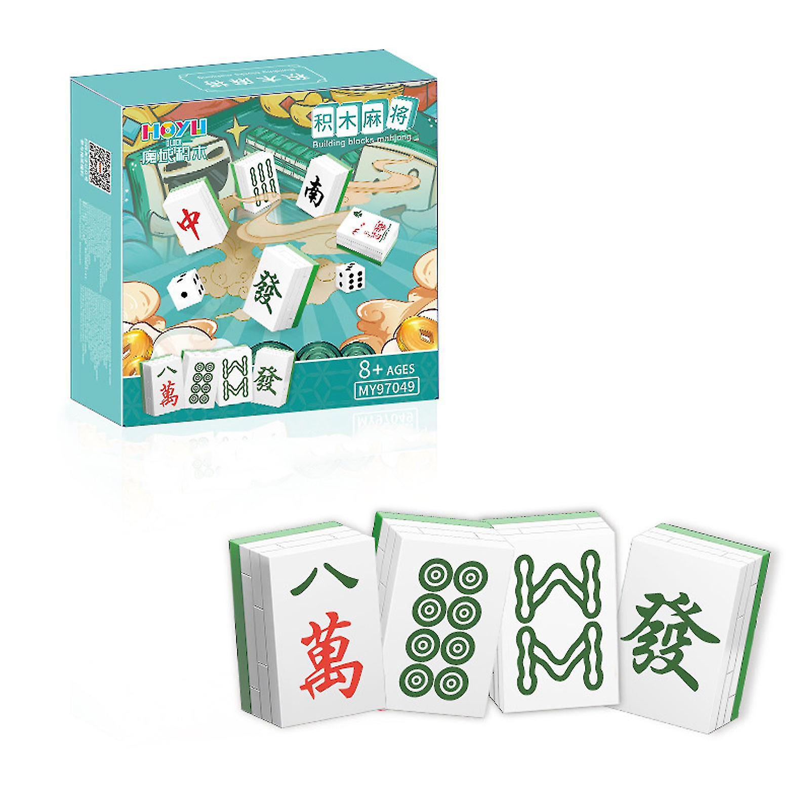 Mahjong modelo de mesa Mini bloques de construcción Mah-jong Micro ...
