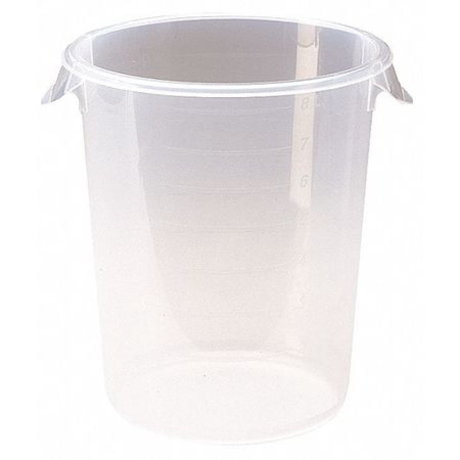 RUBBERMAID Round Storage Container,18 qt. FG572724CLR - Walmart.com