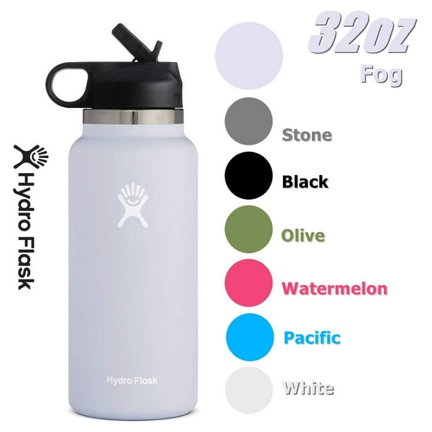 Hydro Flask 32OZ Wide Mouth 2.0 Water Bottle, Straw Lid, Multiple ...