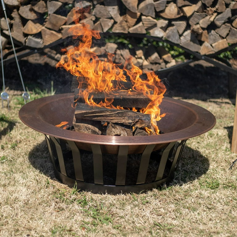 Outdoor Copper Fire Pits Outdoor Fire Pit Bundle | Cauldron With Lid