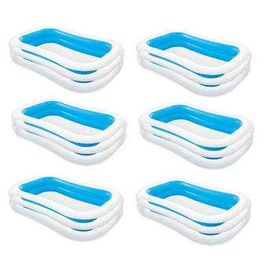 Intex Swim Center 72in x 120in Rectangular Inflatable Swimming Pool, 2 ...