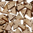 Triangle Shape Unfinished Wood Pieces with Hole for Crafts 100 Pieces ...