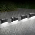 6 Pcs Solar Gutter Lights Step Waterproof Illuminating Decks - Walmart.com