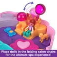 Polly Pocket Groom & Glam Poodle Compact Playset with 2 Micro Dolls, 12 ...