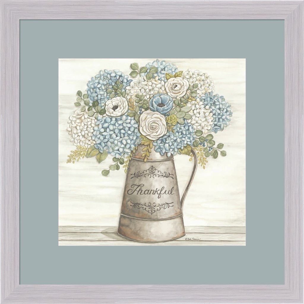 Great Art Now Thankful by Deb Strain, Framed Wall Art, 25.5W x 25.5H ...