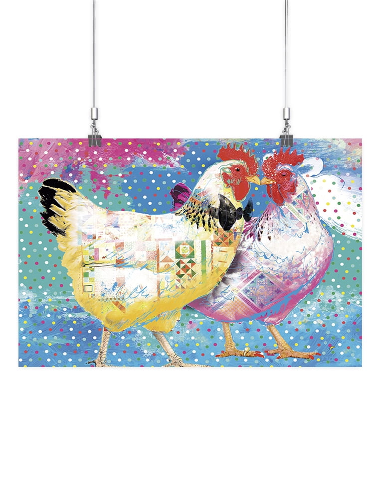 Image Conscious Elegant Chickens Poster - Porter Hastings Designs ...