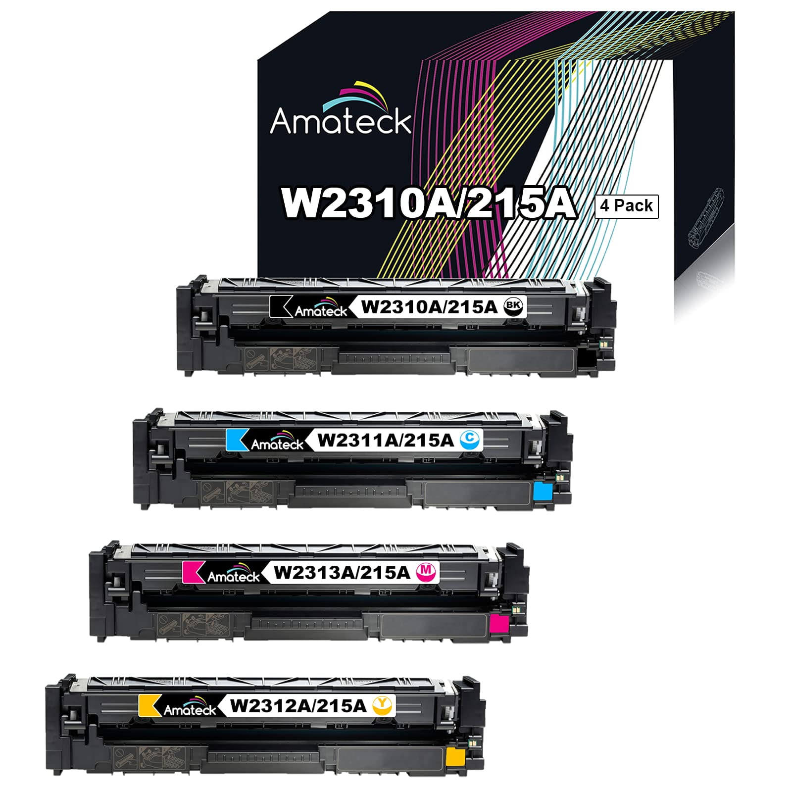 Amateck Compatible Toner Cartridge Replacement for for HP W2310A W2311A ...