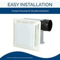 Broan-NuTone 678 Ventilation Fan and Light Combination, 50 CFM 2.5 ...